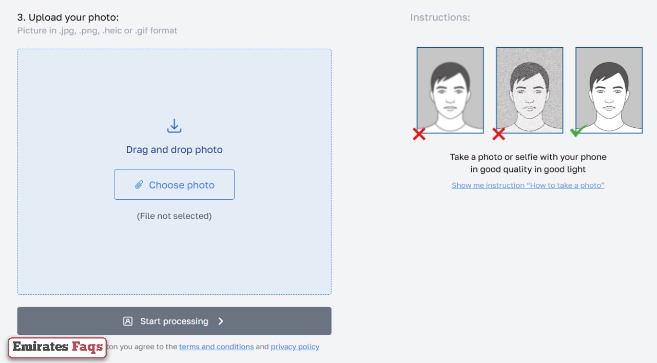 Emirates ID Photo: Requirements, Size and Specifications