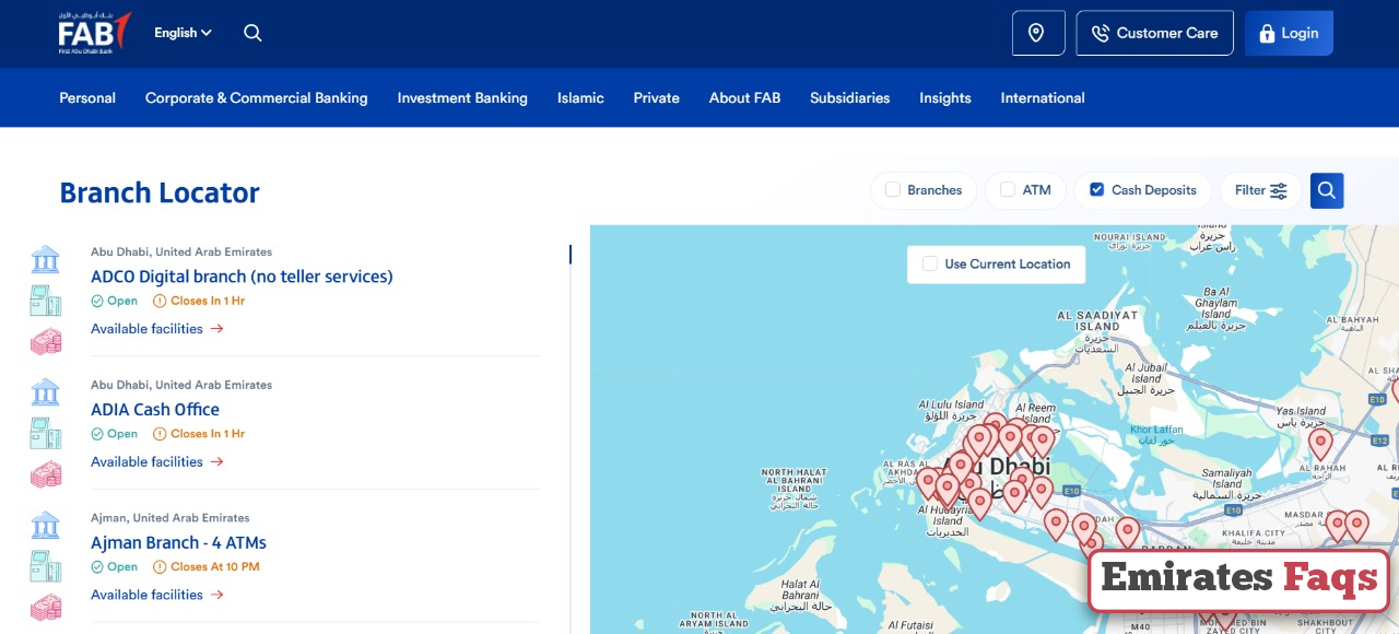 Fab Deposit Machine Near Me - Emirates Faqs