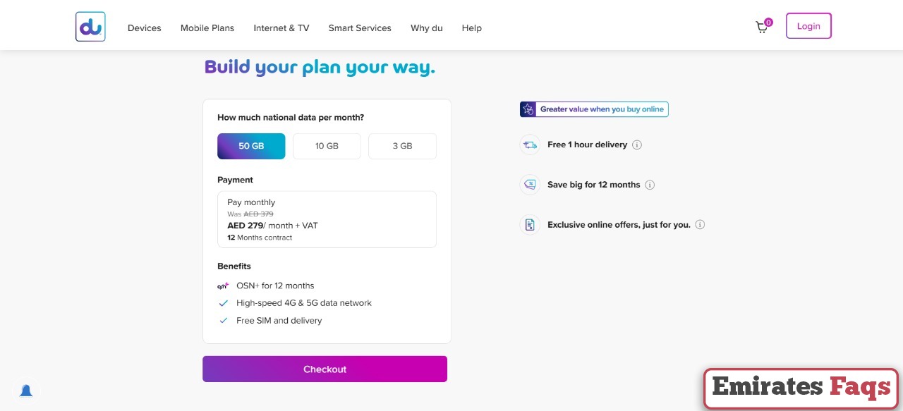 Du Prepaid Data Offers 2026 - Emirates Faqs