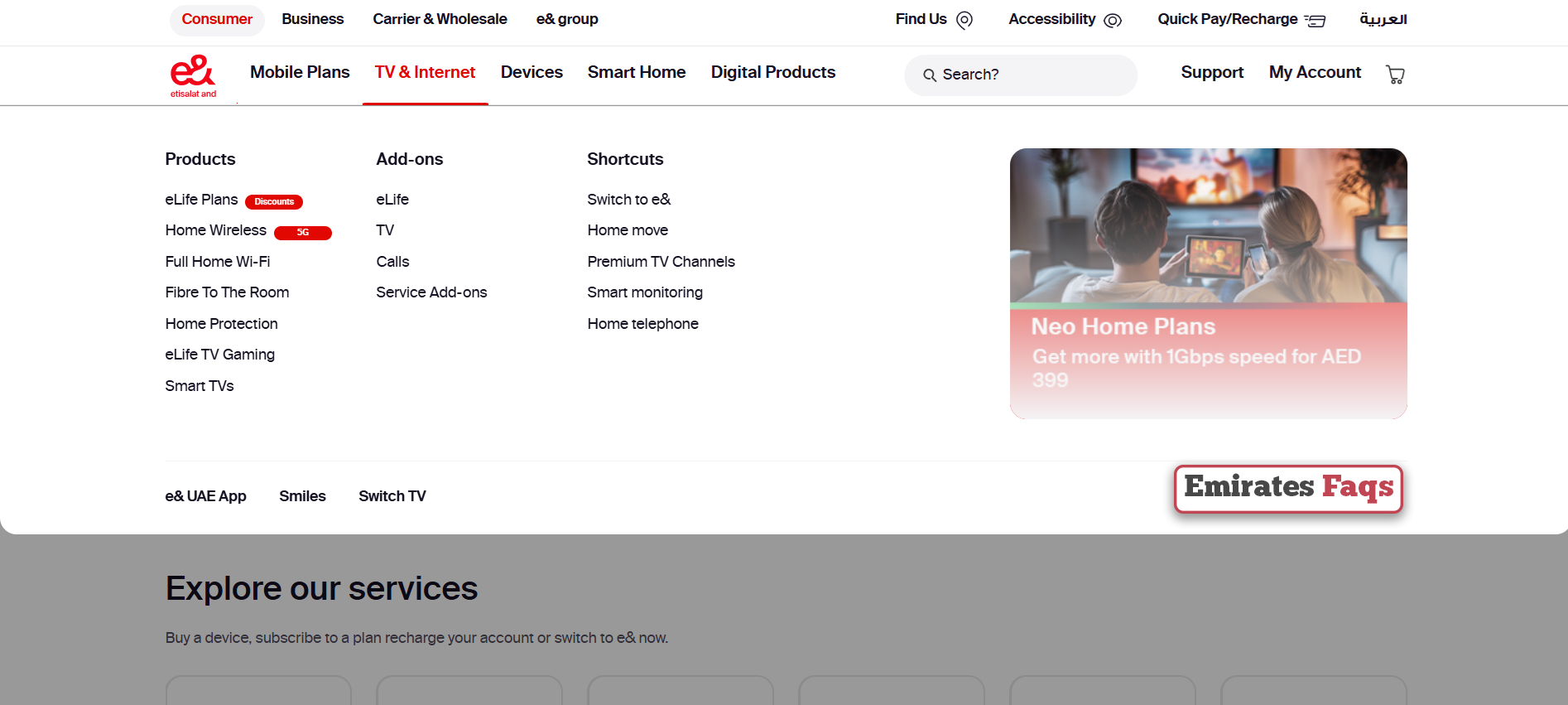 Etisalat Home Internet Packages 2026 - Emirates Faqs